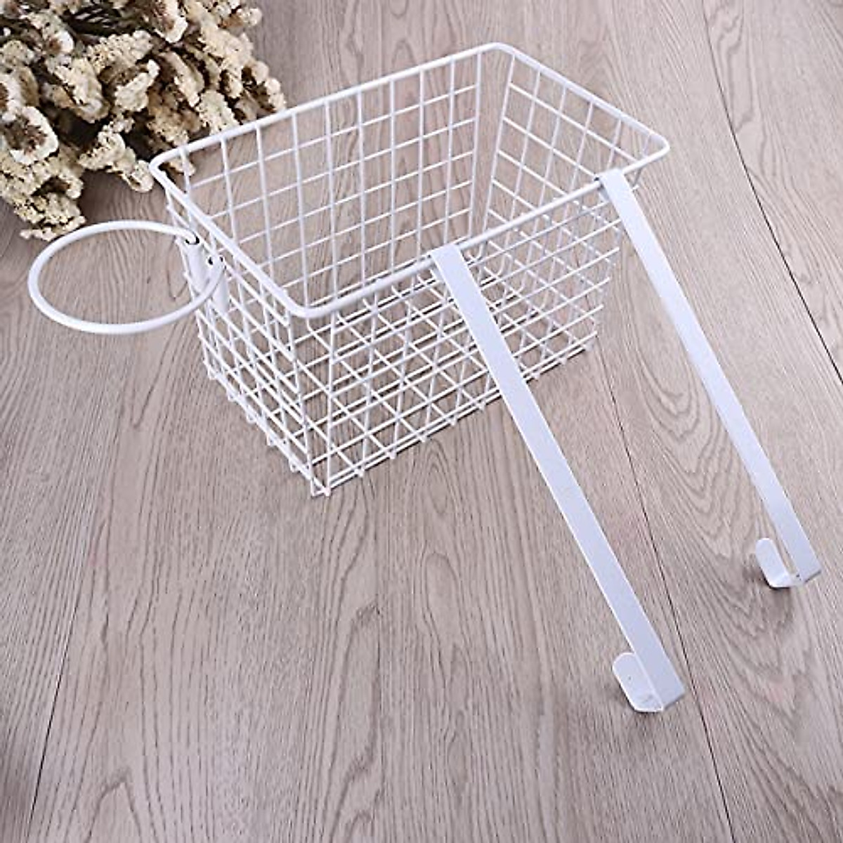 VOSAREA Wall Mount Bathroom Hair Care Hot Styling Tool Storage Basket Metal Wire Organizer Container for Hair Dryer Shampoo Lotion Conditioner Accessory Holder