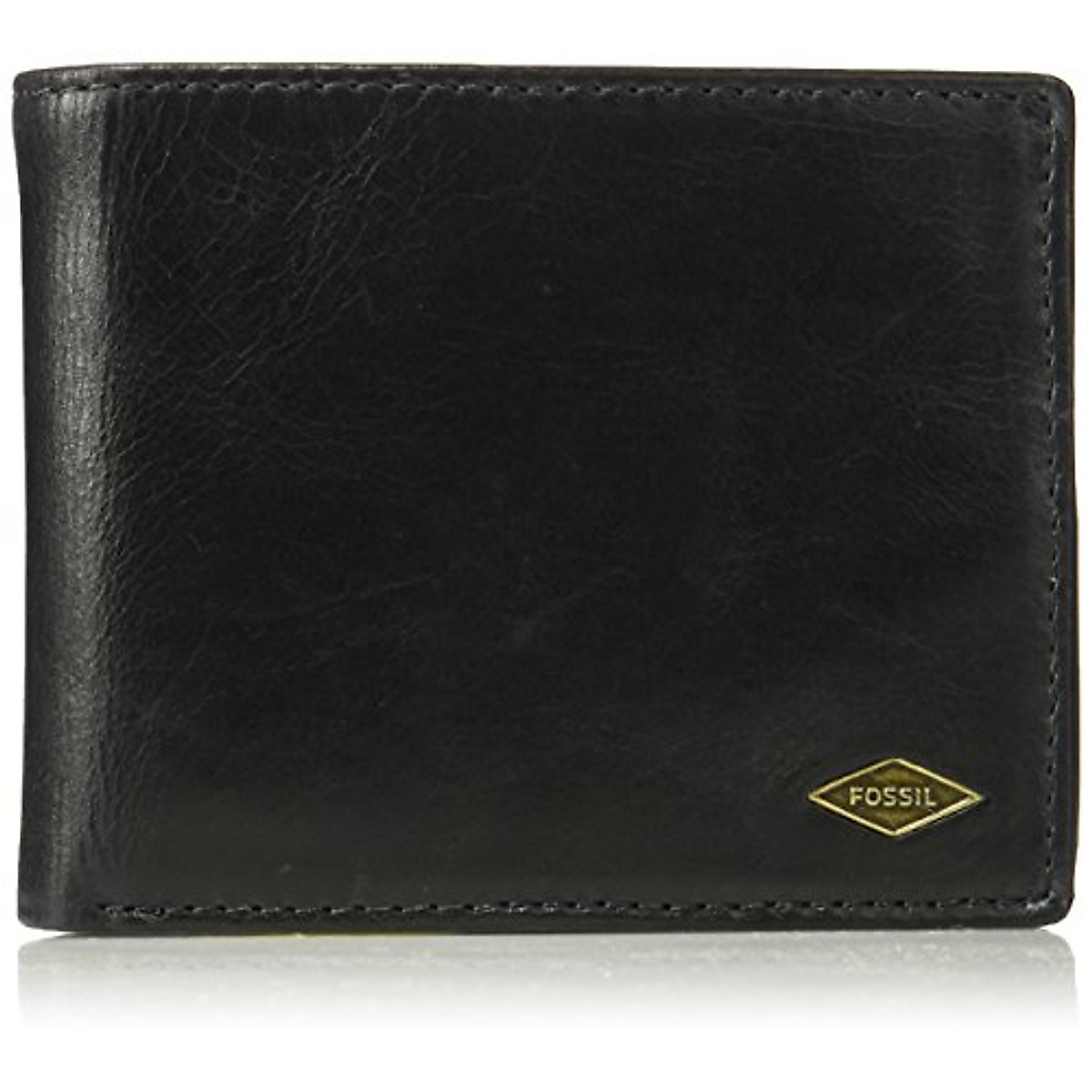 Fossil Men's Ryan Leather RFID-Blocking Bifold with Flip ID Wallet, Black, (Model: ML3729001)