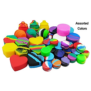 Pearwell Silicone Wax Concentrate Container 4ml 5ml 7ml 17ml 22ml 26ml 35ml Non-stick Jars (20PCS)