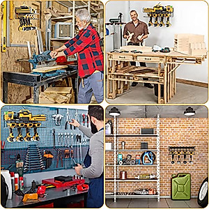 Power Tool Organizer Wall Mounted, Tool Storage Organizer Holder, Heavy Duty Utility Rack, Garage Tool Organizer, Cordless Drill Holder, Pegboard Tool Organization, Tool Shelf for Men,Father’s Day
