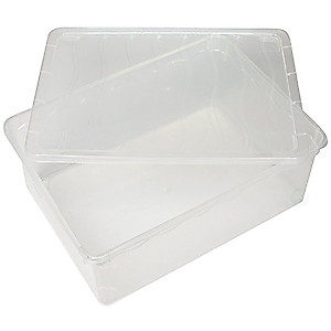 Basicwise Plastic Storage Container, Shoe box, Set of 6
