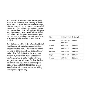 The InfinityBelt Women's Stretchable Elastic No-buckle Belt Small Black