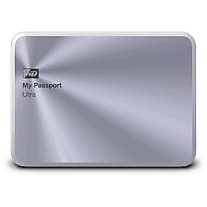 WD 2TB Silver My Passport Ultra Metal Edition Portable External Hard Drive - USB 3.0 - WDBEZW0020BSL-NESN