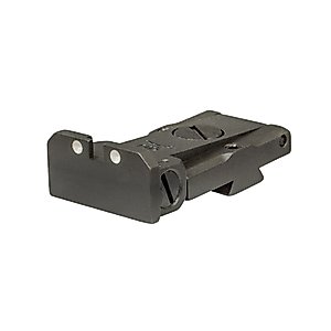 Bomar Style Fully Adjustable White Dot Rear Sight