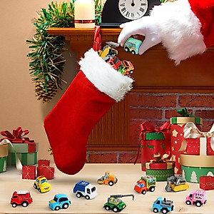 Fajiabao 18 Pcs Toddler Toys Cars for 1-3-5 Mini Pull Back Cars & Trucks Toddler Party Favors Pinata Easter Egg Fillers Goodie Bags Stuffers for Kids Bulk Prizes for 2 3 4 5 6 Boys Girls