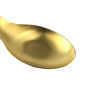 Woogim Fish Shape Stainless Steel Spoon Rest for Kitchen Accessories 304 Steel Thicken 1 Pcs Gold