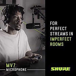 Shure MV7 USB Podcast Microphone - Silver