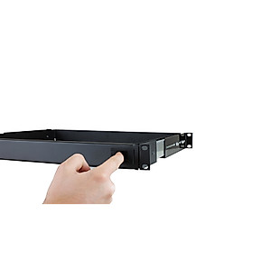 Penn Elcom R1291K/2L Sliding Rack Drawer (1U) with 2 Slam Locks (for Audio Racks, Home Theatres, IT), 15 Inch Depth