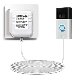 TAICHIPANDA 24 Volt Transformer, C Wire Adapter for Nest Honeywell Ecobee and Sensi Thermosta Doorbell Transformer for Nest Hello Doorbell and Any Doorbells Require 24V Power Supply