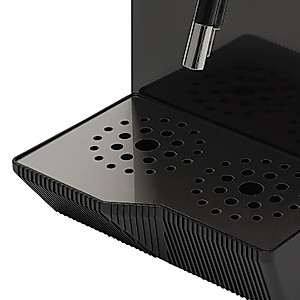 Commercial Milk Frother, 12L Electric Steam Milk Frothing Machine Espresso Coffee Milk Foam Machine with LED Display, Steam Water Boiling Machine for Cafe Coffee Tea Shop 110V 3000W (Black)