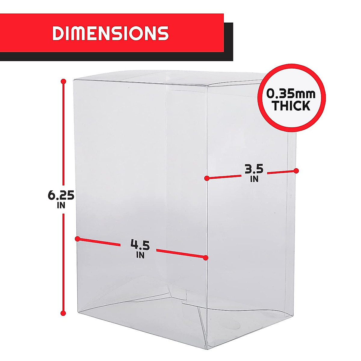 20 Pack Funko Pop Protector Display Case - Soft Plastic Protective Box Case to Keep Your Collection in Mint Condition - Showcase Your Collection with Durable, Clear Protectors