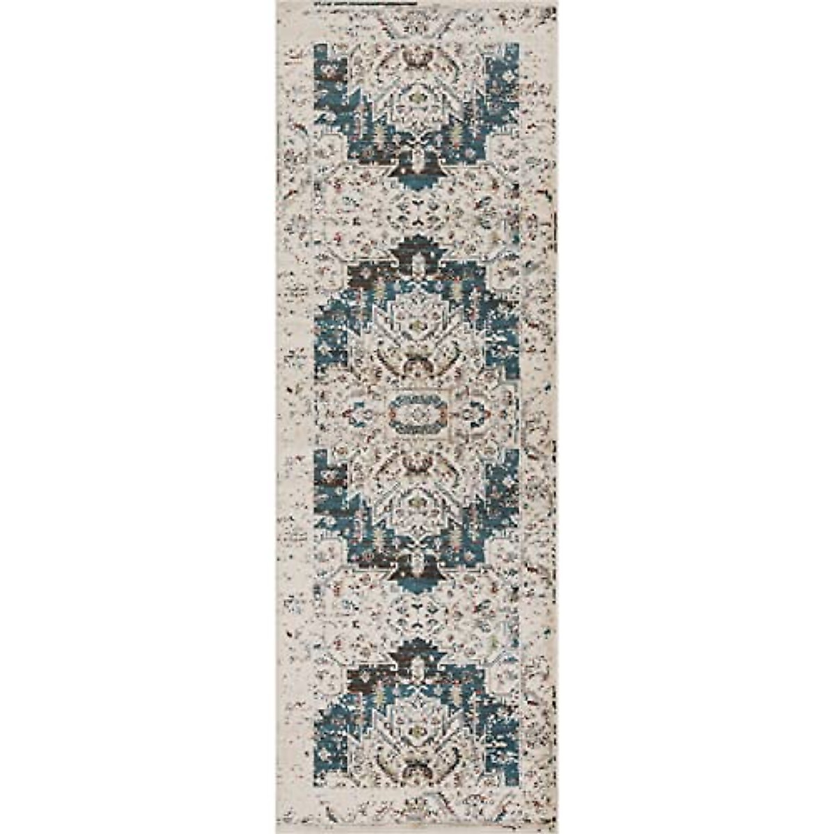 SUPERIOR Marquis 2' 7" x 8' Indoor Area Rug, Teal