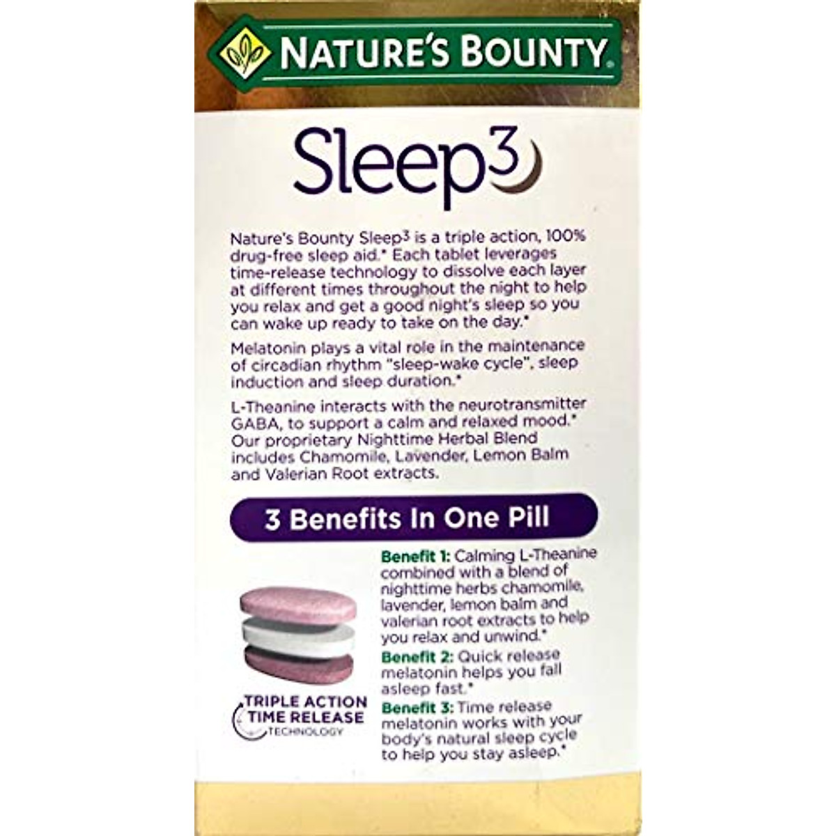 Nature’s Bounty Sleep 3-120 Tablets