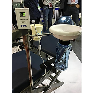 REEHUT Portable Patient Chair with Tray with Integrated LED Exam Light with Dentist Stool + Nylon Bag