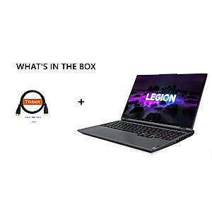 Lenovo Legion 5 Pro Gaming Laptop, 16.0" 500 nits QHD (2560x1600) IPS 165Hz, Ryzen 7 5800H, GeForce RTX 3060 6GB, TGP 130W, Win 11 Home, with HDMI Cable (32GB RAM | 1TB PCIe SSD)