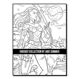 Fantasy Collection: An Adult Coloring Book with 100+ Incredible Coloring Pages of Mermaids, Fairies, Vampires, Dragons, and More!