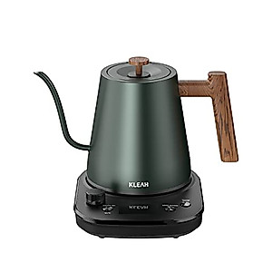 KLEAH Electric Kettle Gooseneck with Temperature Control Stainless Steel Automatic Shut Off Coffee Kettle Hot Water Boiler Pour Over Tea Kettle 1200 Watt Quick Heating Keep Warm, 0.8L for Gift