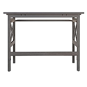 Winsome Wood Xander Computer Desk, Oyster Gray