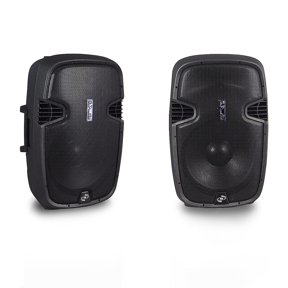 Pyle Wireless Portable PA Speaker System - 1500W High Powered Bluetooth Compatible Active Outdoor Sound Speakers w/USB SD MP3 RCA - 35mm Mount, Stand, Microphone, Power Cable - Pyle PPHP155ST