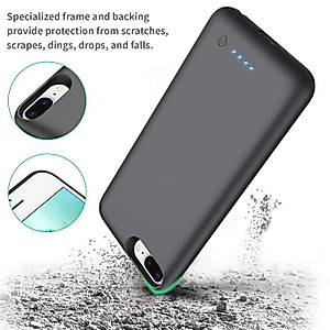 AONIMI Battery Case for iPhone 6s Plus/6 Plus/7 Plus/8 Plus, [8500mAh] Portable Charging Case Rechargeable Extended Battery Pack Protective Charger Case for iPhone 6 Plus/7 Plus/8 Plus Black