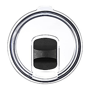 30oz Magnetic Tumbler Lid, Black Tumbler Replacement Lid Compatible with Yeti Rambler Old Style Rtic Ozark Trail and More for Yeti Coffee Cup Lid 30oz BPA Free