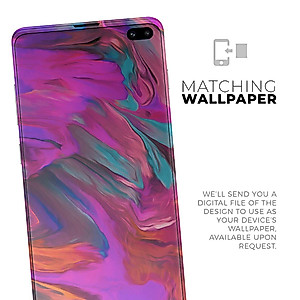 DesignSkinz Blurred Abstract Flow V56 Protective Vinyl Decal Wrap Skin Cover Compatible with The Samsung Galaxy S20 (Screen Trim & Back Glass Skin)