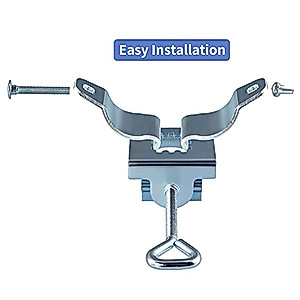 MOLIGOU Deck Umbrella Clamp, Parasol Holder Clip, Patio Balcony Umbrella Stand Clip, Mount to Railing