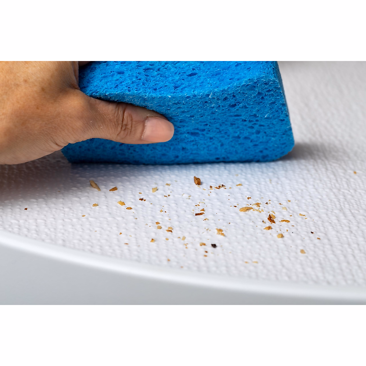 Smooth Top EasyLiner Lazy Susan Liner Kit - Easy to Install, Circular, Non Slip Shelf Liner for Lazy Susan Kitchen Cupboards and Shelves, 30 Inch Diameter, White, 2-Pack