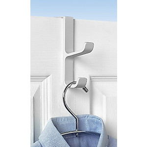 Spectrum Diversified 24700-24 Over The Door Hat and Coat Hook, White