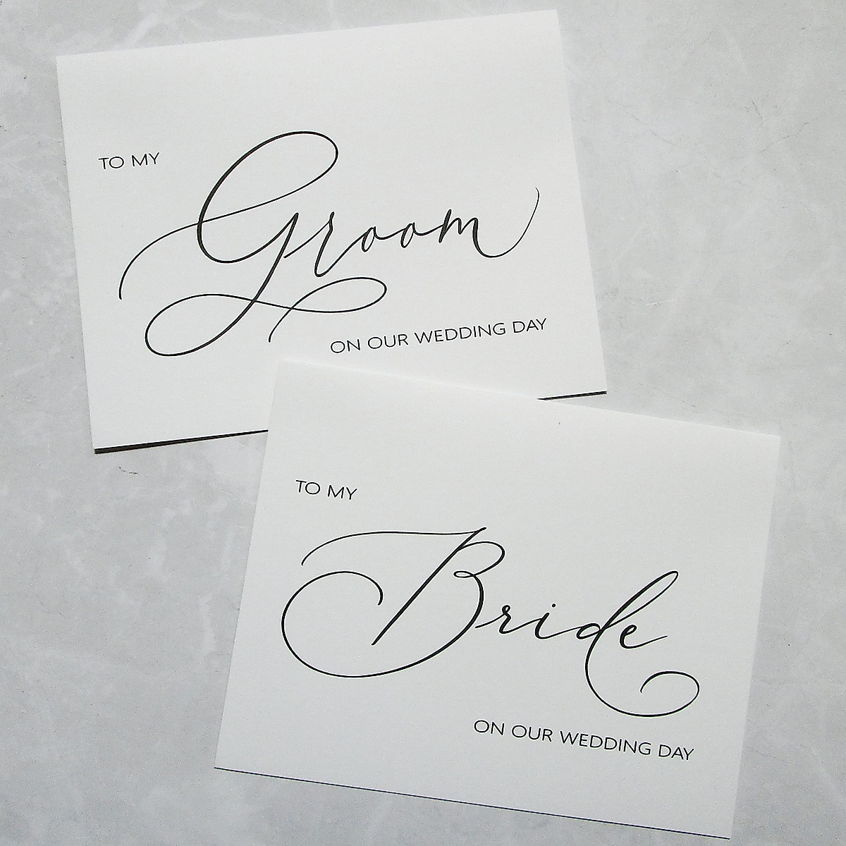 Moonrise Papery Wedding Day Cards, Bride and Groom, A2 Size, Shimmer Envelopes