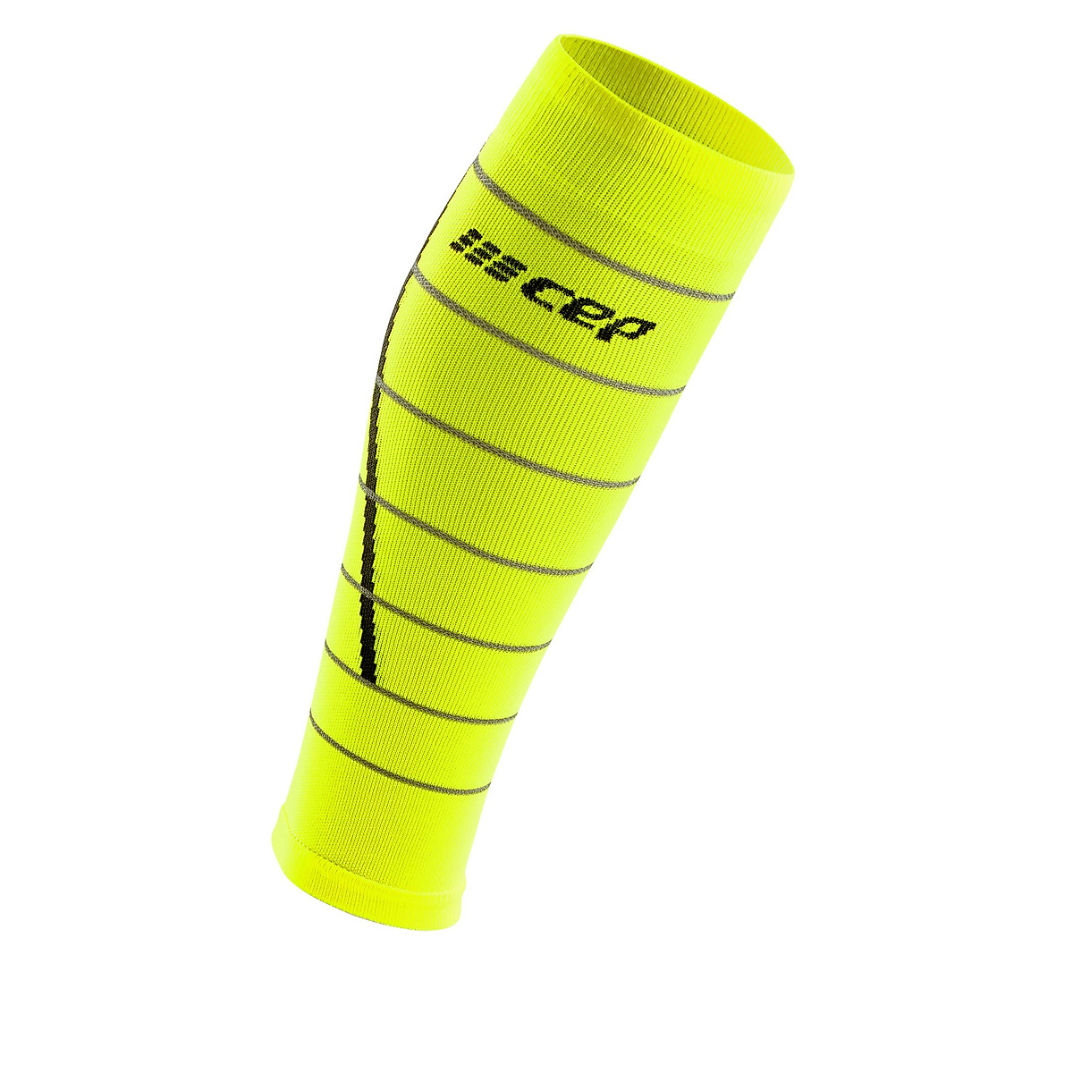 CEP Reflective Calf Sleeves, Neon Yellow, Men, III