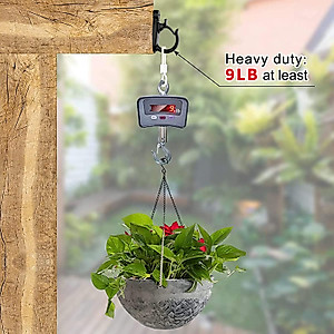 Lewufe Lights Hanger Hooks, Christmas Light Clips, Outdoor String Lights Hangers for Hanging Christmas Light, Fairy Lights, Outdoor Patio Lights, 20 Pack, Black