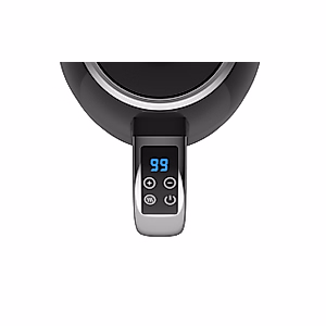 Arcadia Electric Turkish, Black and Herbal Tea Maker and Kettle, Stainless Steel, Temperature Control, LED and Dial Display, Auto Shut-off, Boil-Dry Protection, Black, 1.7L (1.5qt), 120V, 1500W