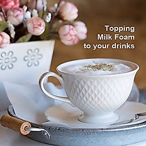 2 Pack Milk Frother Handheld Battery Operated - Electric Whisk Coffee Frother Battery Stirrer, Hand Held Milk Foamer, Mini Mixer for Bulletproof Coffee, Cappuccino, Latte, Frappe & Matcha Tea