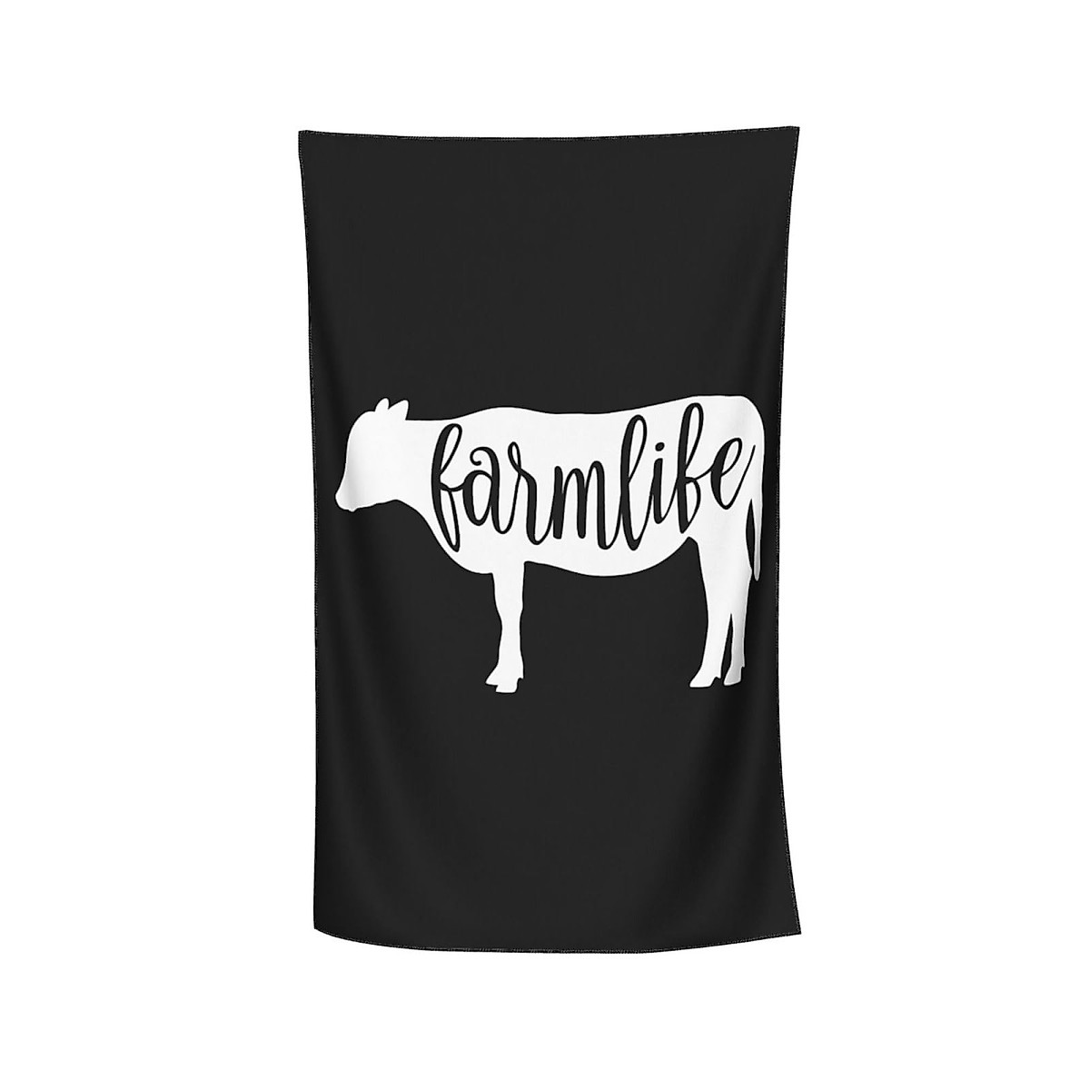 Zahika Farmlife Cow Beach Towel Absorbent Bathroom Towels Beach Towels Oversized Super ​32x52 Inch