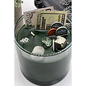 Wealth Igniter- Cash Summoning Intention Candle 100% Soy wax 14 oz.