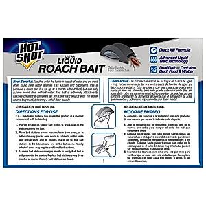 Hot Shot Liquid Roach Bait, Home Insect Killer, 6 Count (Pack of 6)