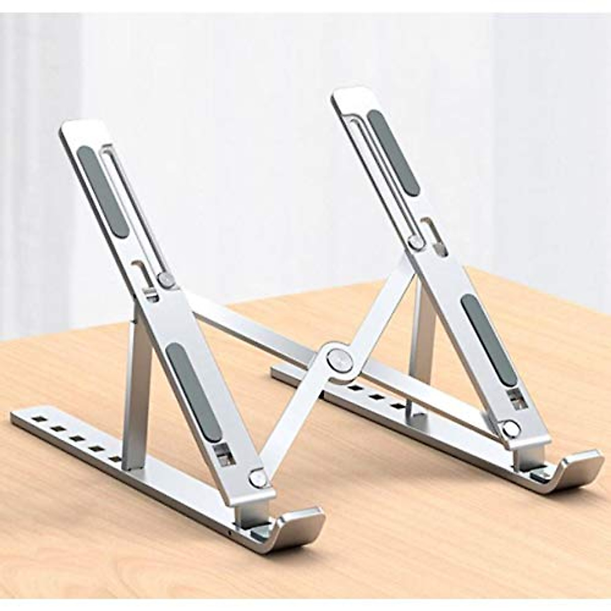 BoxWave Stand and Mount Compatible with Lenovo ThinkPad X1 Yoga (20XY) - Compact QuickSwitch Laptop Stand, Portable, Multi Angle Viewing Stand for Lenovo ThinkPad X1 Yoga (20XY) - Metallic Silver