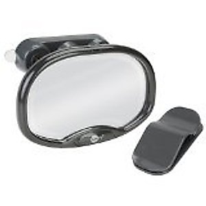 SHARLINGE 2-in-1 Auto Mirror, Front Windshield, 360-degree Pivoting and Rotating, Convex Glass, 4 x 5.4 x 1.6 inches
