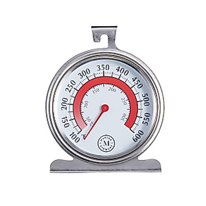Taylor Precision Products 5932 Large Dial Kitchen Cooking Oven Thermometer, 3.25 Inch Dial, Stainless Steel