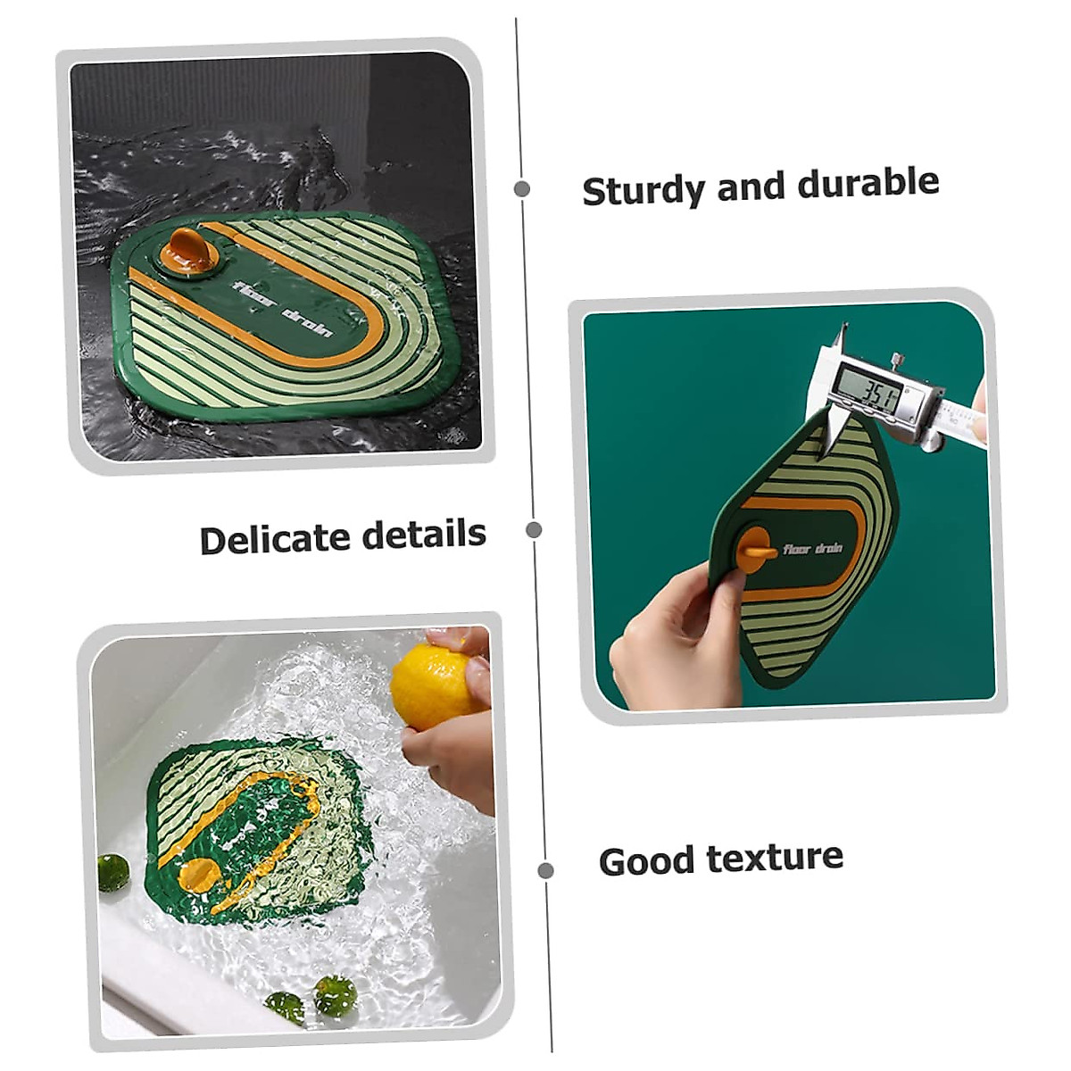 Veemoon 2pcs Floor Drain Cover Bathtub Silicone Blocker Sink Plug Drain Garbage Basket Hair Sink Tub Stopper Bathtub Drain Kitchen Drain Covers Shower Toilet Hair Accessories