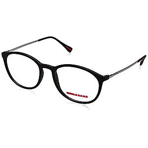 Prada Linea Rossa PS 04HV Men's Eyeglasses Black Rubber 53