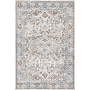 nuLOOM Cady Machine Washable Transitional Area Rug, 8' x 10', Beige