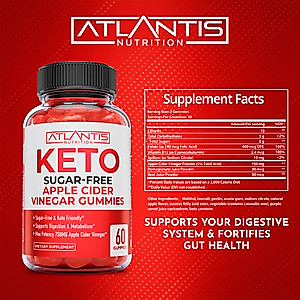 Magnesium 60 Gummies + Sugar Free Keto Apple Cider Vinegar 60 Gummies