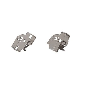Camco Life is Better at The Campsite Over-The-Cabinet Hooks | Convenient to Use and Fits 3/4-inch Thick Cabinet Doors | Made of Stainless Steel | 2-Pack (53382), Silver, Small