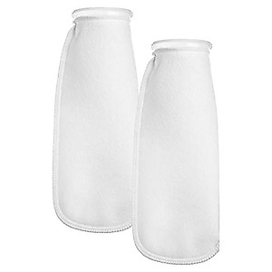 4 inch Ring Filter Socks 200 Micron, Filter Socks for Saltwater Aquarium, Sump Filter Sock, Felt Aquarium Socks, Reef Filter Sock - Custom Made in The USA (4" x 14", 2 Pack)