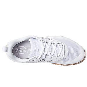 New Balance Women's Fresh Foam Velo V3 Turf-Trainer Softball Shoe, White/White, 8.5