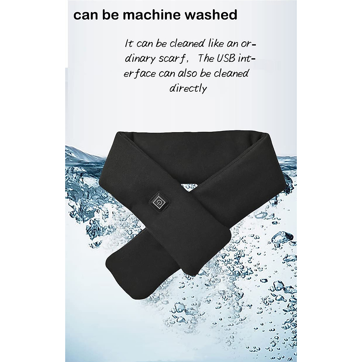 hYwecy Heated Scarf-Three Temp Setings-USB Powered By Power Bank,Heating Scarf for Women/Men(Without Power Bank)