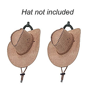Cowboy Hat Rack for Wall Hat Holder Organizer Western Hat Hanger Hooks Cap Wall Mount Storage (2)