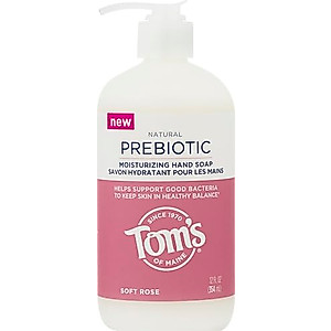 Tom's of Maine Prebiotic Moisturizing Natural Liquid Hand Soap, Soft Rose, 12 oz.